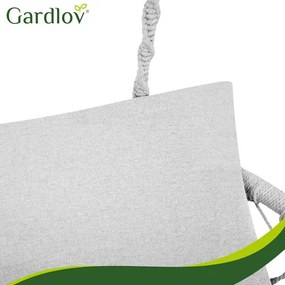 Dvojitý houpací polštář Gardlov - šedý