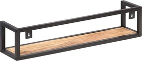 Nástěnné police 2 ks 80 cm hrubé mangovníkové dřevo 320670