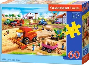 Castorland 066278 Puzzle Práce na farmě / 60 dílků / od 5 let