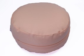 S radostí - vlastní výroba Pohankový sedák jednobarevný - meruňková barva Velikost: ∅30 x v30 cm