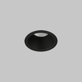 ACB Iluminacion Zapuštěné LED svítidlo KIDAL, ⌀ 8 cm, 7W, CRI90 Barva: Černá, Teplota světla: 3000K - teplá bílá, Stmívání: ON/OFF