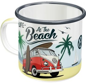 Postershop Plechový hrnek - VW At the Beach 360 ml