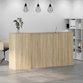 Recepční stůl dub sonoma 200x50x103,5 cm kompozitní dřevo 3324216