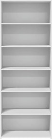 Skříň highboard bílá 70 x 41 x 185 cm kompozitní dřevo 3281687