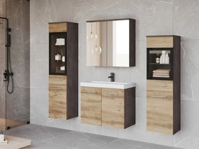 Koupelnový nábytek Apogon II, Barva: matera / breslau kaštan, Sifon k umyvadlu: ano, Osvětlení: bez osvětlení, Baterie: ne