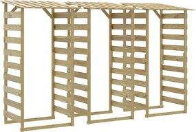 vidaXL Pergoly se střechou 3 ks 100x90x200 cm impregnovaná borovice [3096649]