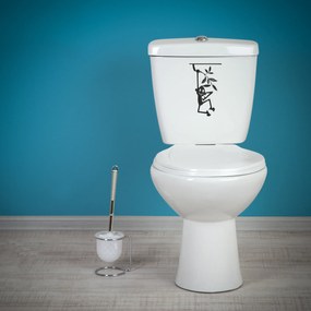 Samolepka na WC - Zavěšení - PopyDesign