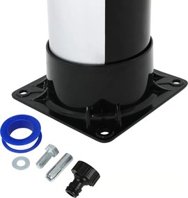 Solární sprcha KARIBIK, 35 l, stříbrná/černá Jurhan