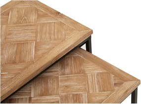Odkládací stolky v sadě 2 ks z jedlového dřeva 38x51 cm Kickford – Premier Housewares