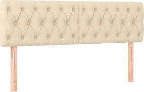Box spring postel s matrací krémová 160x200 cm textil 3140310
