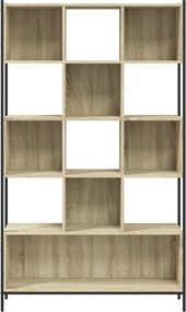 vidaXL Knihovna 102 x 28 x 172 cm kompozitní dřevo [3213658] Barva: hnědý dub