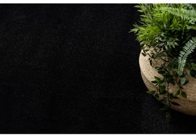 Kulatý koberec HAMPTON Chick rám, černý velikost kruh 140 cm | krásné koberce cz