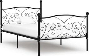 vidaXL Rám postele kov 90 x 200 cm [284454] Barva: Černá