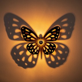Nástěnná lampa Shadows Butterfly černá