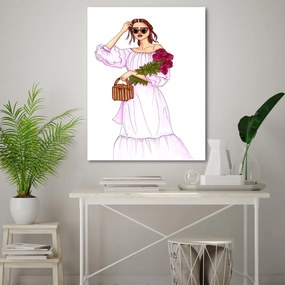 Gario Obraz na plátně Květinová dáma - Gisele Oliveira Fraga Baretta Rozměry: 40 x 60 cm