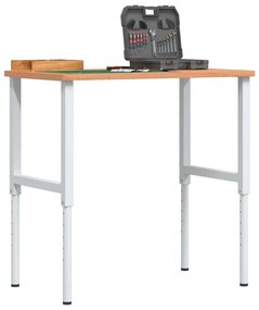 Pracovní stůl 100 x 60 x (71,5–98) cm masivní buk obdélníkový 3309706