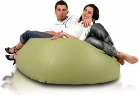 Sedací vak koule Maxi ekokůže TiaHome - olivová zelená