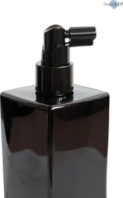 Dávkovač na mýdlo 500 ml černý s černým sprejem LUNA