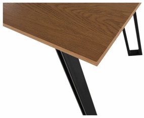 Kondela Jídelní stůl, dub/černá, 140x83 cm, PEDAL