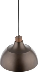 TK Lighting Hnědý závěsný lustr Cap pro žárovku E27 TK6926