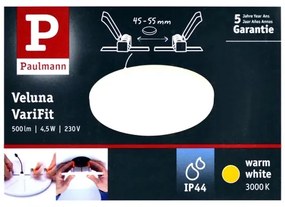 Paulmann 92387 - LED/4,5W IP44 Koupelnové podhledové svítidlo VARIFIT 230V