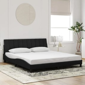 Rám postele bez matrace Hanko černý 180 x 200 cm samet 3207863
