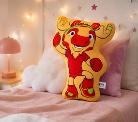 polštář, dekorativní, maskot MS 2026 Maple, 60x40 cm, polyester/látka, tématika MS 2026, Dekorino PD20260004