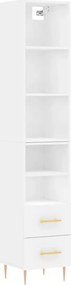 vidaXL Skříň highboard 34,5 x 34 x 180 cm kompozitní dřevo [3189749] Barva: šedá sonoma