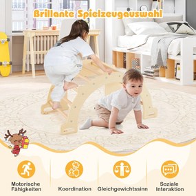 Costway 8 v 1 Lezecký oblouk s úložným boxem Lezecký rám pro – 80 × 47 × 41 cm