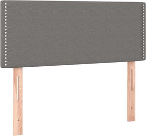 Box spring postel s matrací a LED tmavě šedá 90x190 cm textil 3133038