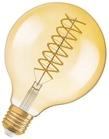Kulová LED zlatá žárovka E27 VINTAGE 8.4 W, teplá bílá