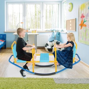 Costway 3 místná houpací houpačka zahradní houpačka s madly dětská houpačka