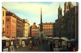 Obraz Řím V Tmavých Barvách Nedostatek Nedostatek Plátno Canvas 30x20