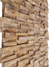 vidaXL Nástěnné obkladové panely 10 ks 1,01 m² masivní teakové dřevo [326177]