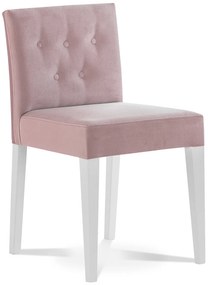 Dětská čalouněná židle Quadrat - růžová/bílá