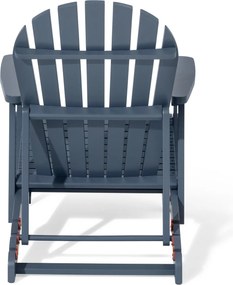 Tchibo - Relaxační křeslo Adirondack s výsuvnou podnožkou - barva: modrá