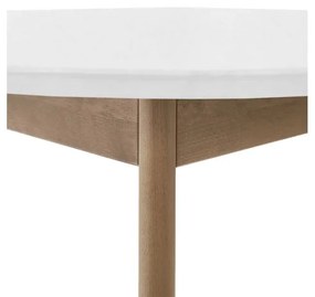 Kulatý jídelní stůl Orion classic Bílo/Dubový 94 cm Daiva Casa