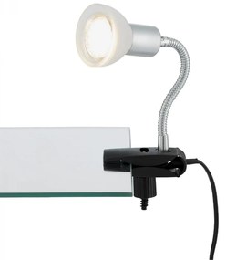 Lampa Briloner na klipu s flexibilním ramenem - GU10, v.34 cm Barva: Bílá-tian