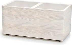 PROSPERPLAST MADERA CASE ECO WOOD 77 cm bílá ECO / Květináč / 63 l / V