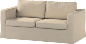 Potah na pohovku IKEA Karlstad 2-místná , nerozkládací, dlouhý barva béžová látka pletený vzor
