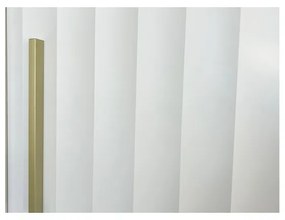 Třídveřová šatní skříň Towiro Wave 1 250, Barva: bílá