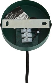 Retro zelená závěsná lampa se zeleným sklem - Giselle