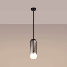 Sollux SL.1332 - Lustr na lanku BRINA 1xG9/8W/230V černá