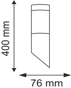 LED Venkovní svítidlo LIVIA 1xE27/7W/230V 4000K IP44