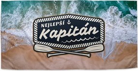 Sablio Ručník Nejlepší kapitán - 50x100 cm