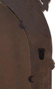 Šedé dřevěné nástěnné antik zrcadlo s patinou - 73*7*115 cm