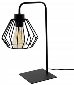 Stolní lampa NUVOLA, 1x černé drátěné stínítko