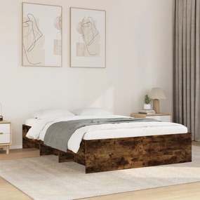 Rám postele bez matrace kouřový dub 140x190 cm kompozitní dřevo 3295685