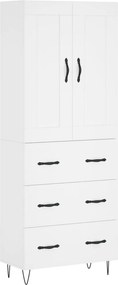 Skříň highboard bílá 69,5 x 34 x 180 cm kompozitní dřevo 3199777