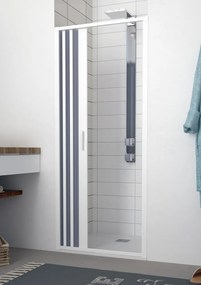 FORTE Sprchová zástěna FLEX - MARTE NEW Rozměr A - 140 - 160 cm, Rozměr C - 185 cm, Typ otvírání -   Zavírání do středu OLBBXF133001